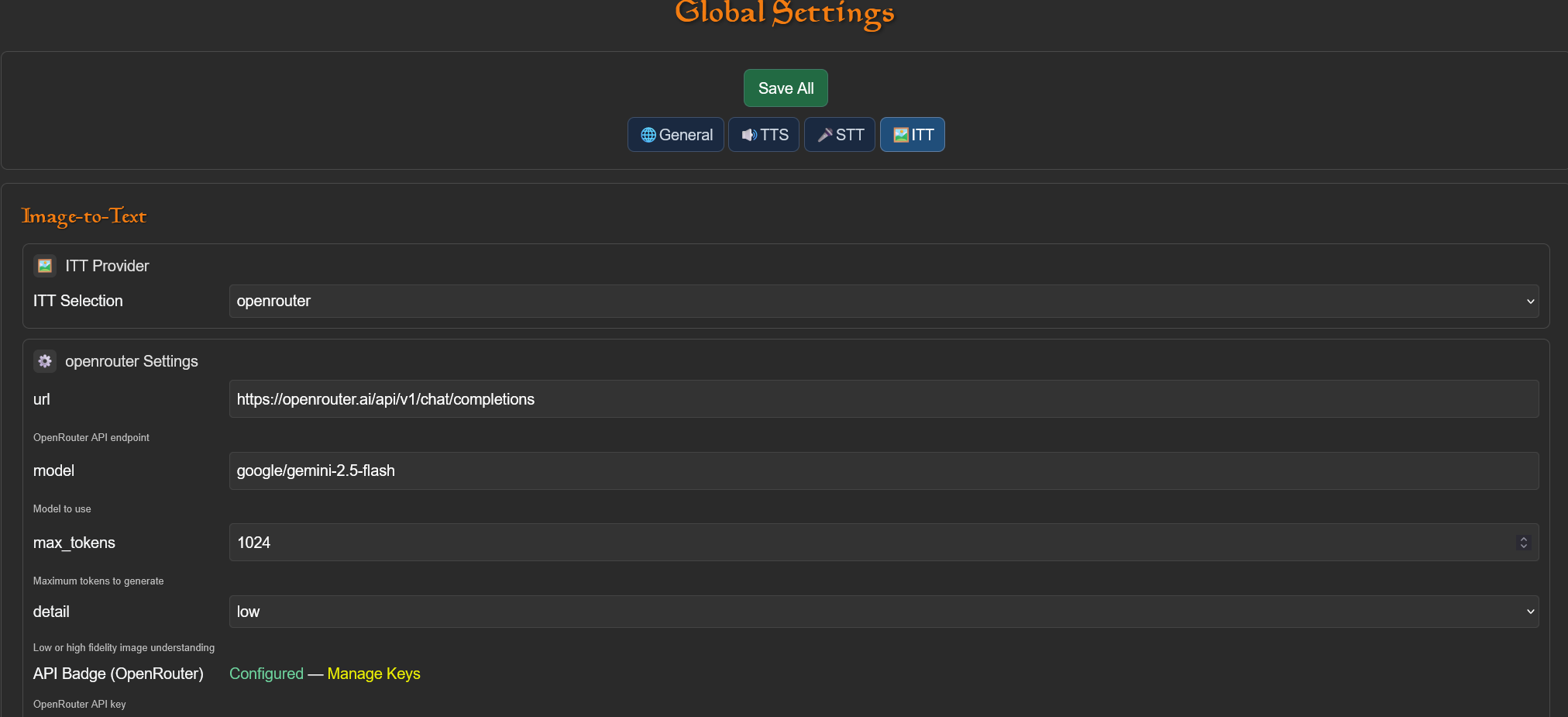 Configuration | CHIM