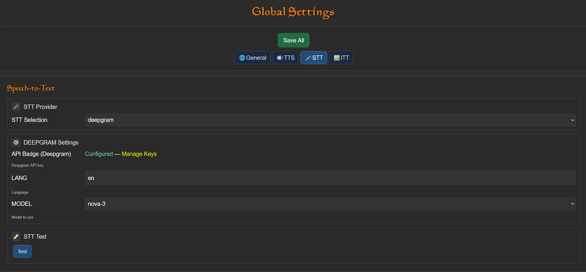 Configuration | CHIM